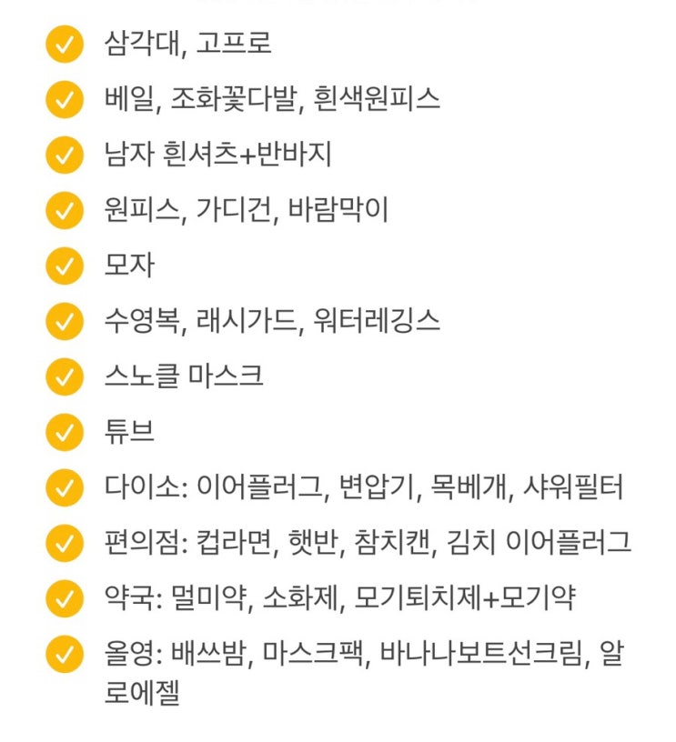 몰디브 신혼여행 준비물 리스트 이 순간만큼은 계획형에 빙의해본다 네이버 블로그
