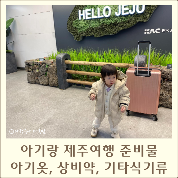 아기랑 겨울 제주도 국내 여행 준비물 옷차림 공유아기옷 상비약 기타 식기류 네이버 블로그