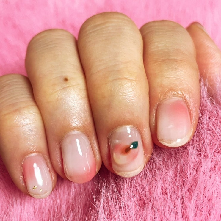 [부천] 송내역네일샵 ‘아이앤뷰티(Eye&Beauty)’ 여리여리 복숭아네일🍑 : 네이버 블로그