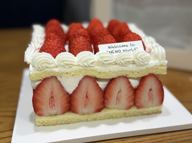 네모네 성수 딸기케이크맛집 뚝섬역 디저트 카페 웨이팅 포장 주문 네이버 블로그
