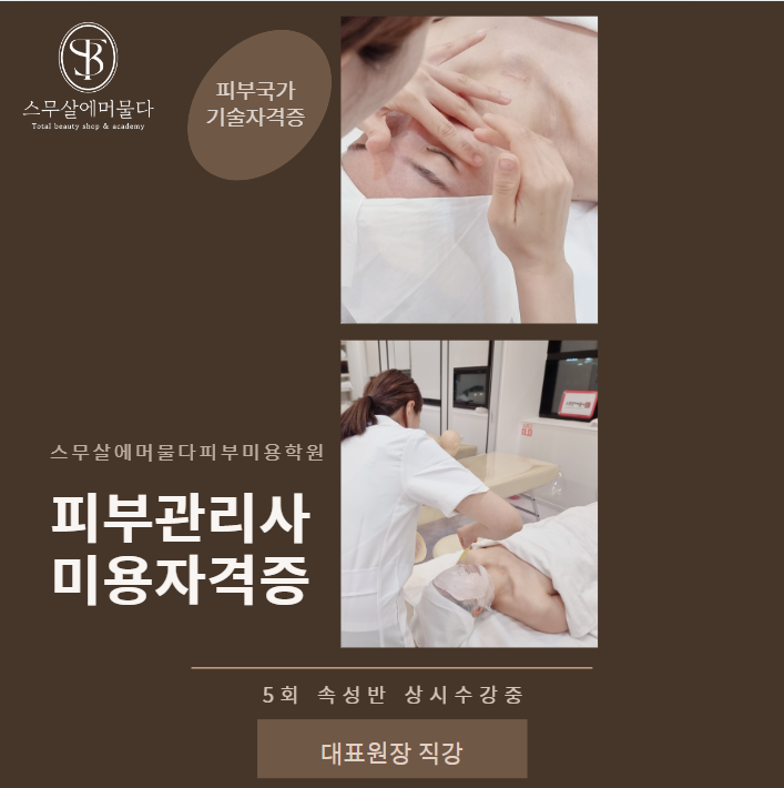 2024년피부자격증 필기 실기시험일정 한달속성 합격방법 대전피부미용학원 수강비용알아보기 네이버 블로그