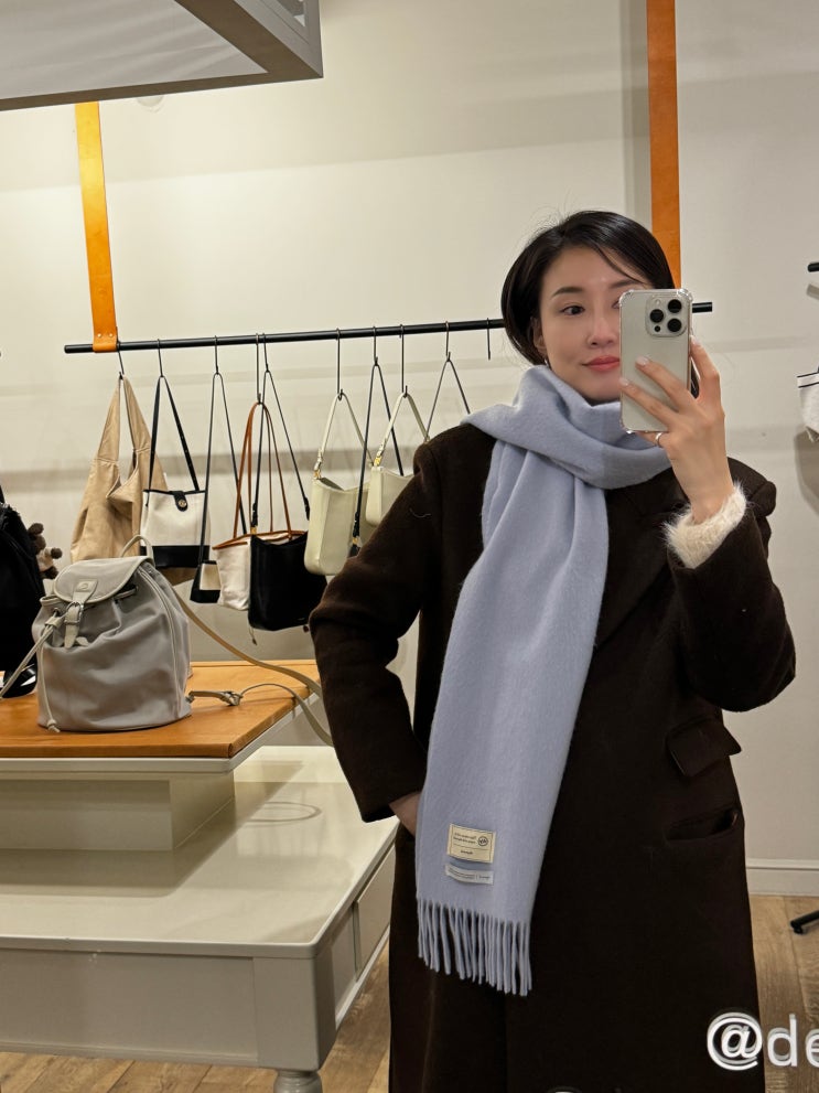 Depound 드파운드 푸들백 토트백 가방 머플러 매장 착용후기 네이버 블로그