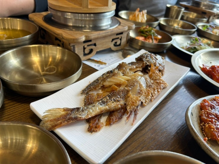 서판교 시골여행 나물향 가득 한상 두툼한 보리굴비 솥밥까지~ 약채 한정식 여행 가족 단체 모임 추천 정식은 혼합으로
