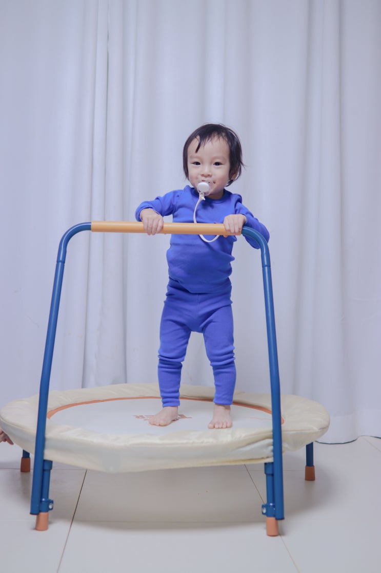유아 트램폴린 마이리틀타이거 아기 접이식트램폴린 후기 네이버 블로그
