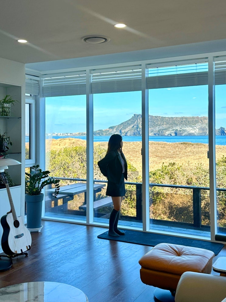 제주 동쪽 섭지코지 숙소 성산일출봉 뷰 윤슬 제주도 가족 펜션 추천 : 네이버 블로그