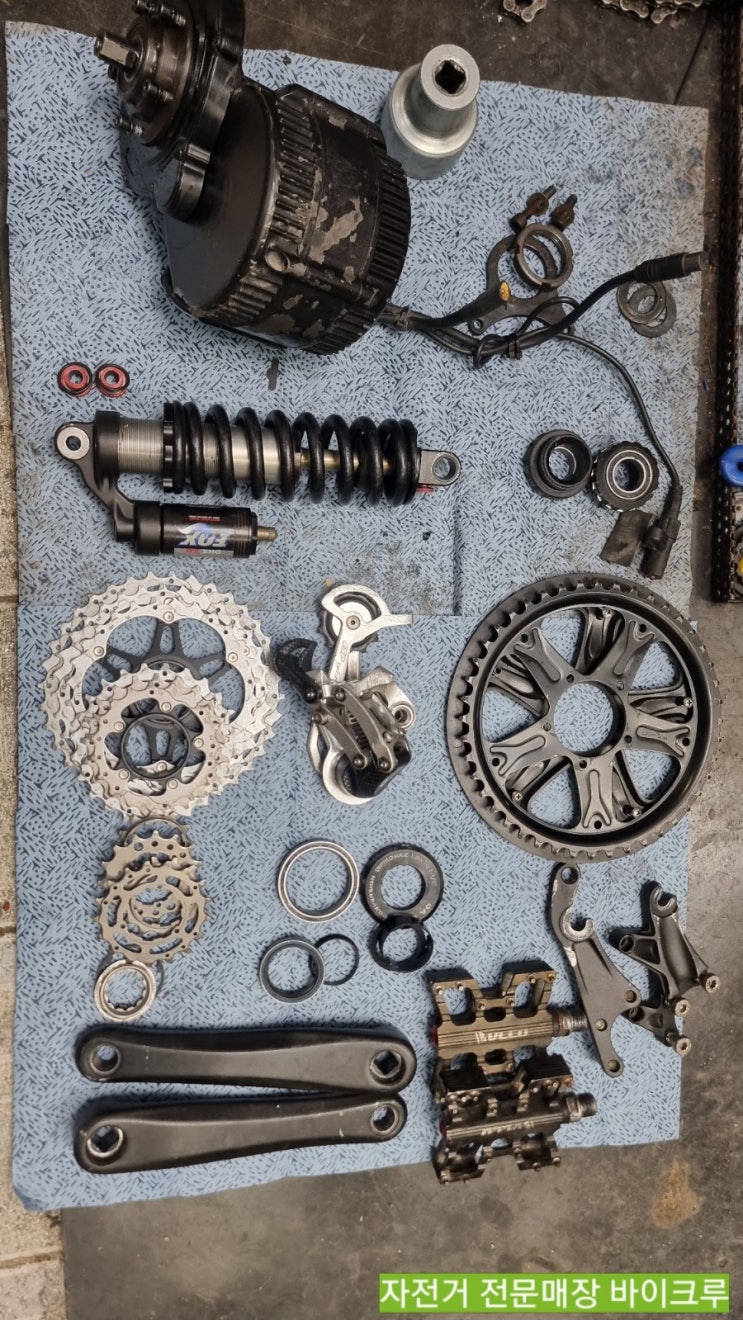 바팡 전기자전거 개조된 산타크루즈 Mtb 분해정비 모터 그리스 작업 양평자전거 네이버 블로그