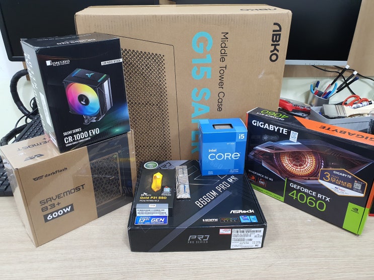 인텔 I5 12400f Rtx 4060 조합 온라인게임용pc 조립사례 부천 조립pc 전문점 이삭컴퓨터 내동점 네이버 블로그