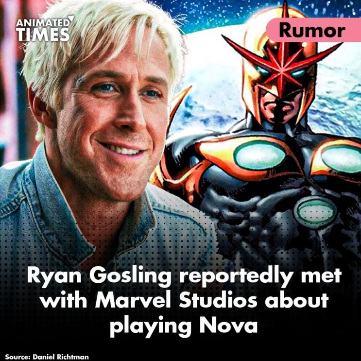 (루머) 라이언 고슬링, MCU 노바 역 캐스팅 논의 중 : 네이버 블로그