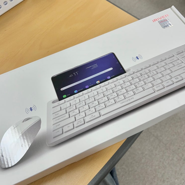 [아이리버 EQWEAR-MVS7000 키보드 마우스 세트] 블루투스 저소음 키보드 후기 : 네이버 블로그