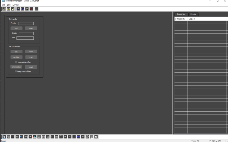 [max script]Visual MAXScript Editor 로 ui 만들기 : 네이버 블로그