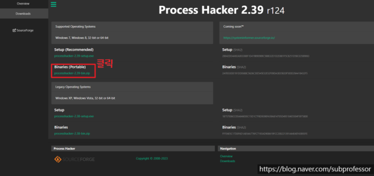 작업관리자 대체 프로그램 : Process Hacker 다운로드 + 꿀팁 : 네이버 블로그