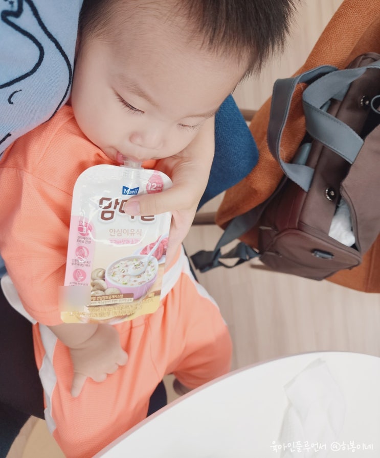 맘마밀 실온이유식 짜먹는이유식 12개월 15개월 안심밥상 보관 방법 후기 네이버 블로그