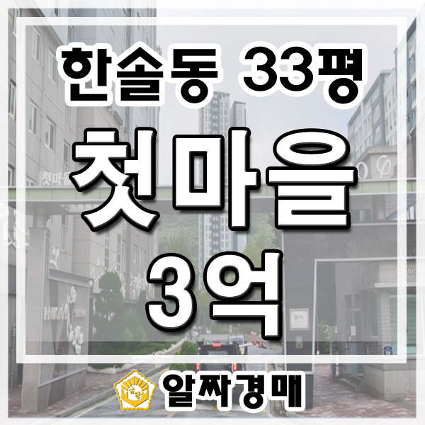 한솔동 첫마을5단지 푸르지오 세종특별시경매 33평 경매가 3억 네이버 블로그