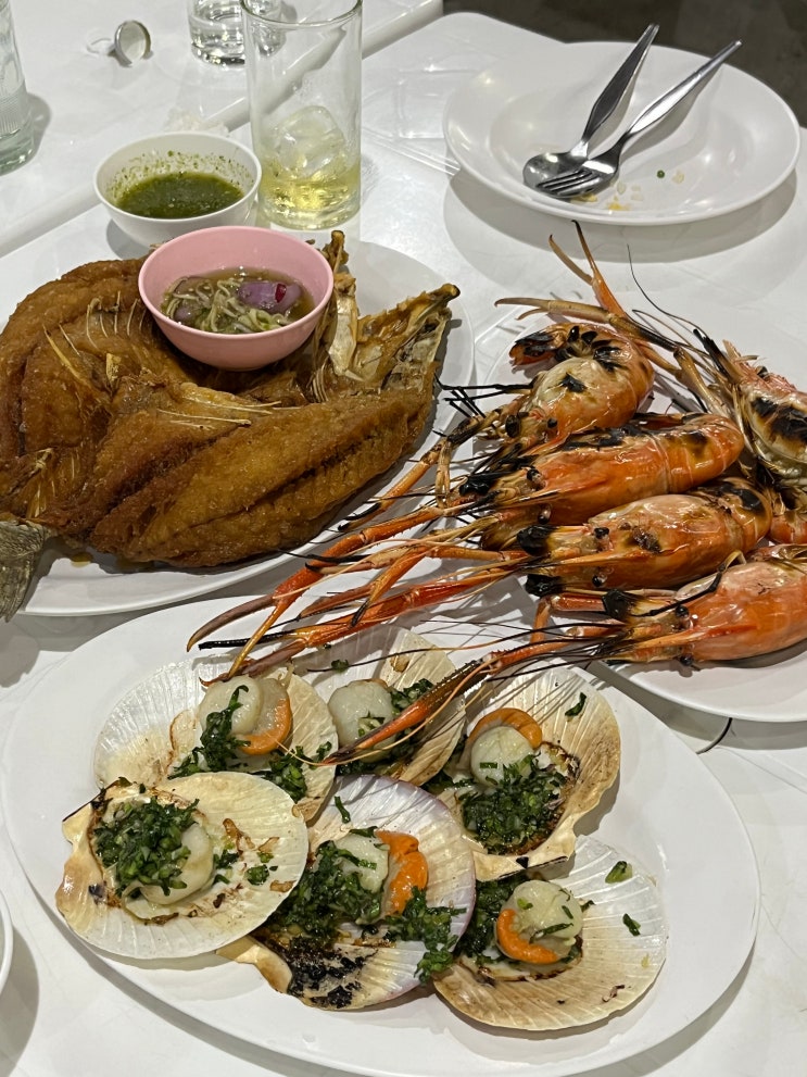 [방콕 맛집] 방콕 옵아로이(Ob aroi) 백종원 맛집 후기 메뉴 추천 방콕 해산물 맛집 : 네이버 블로그