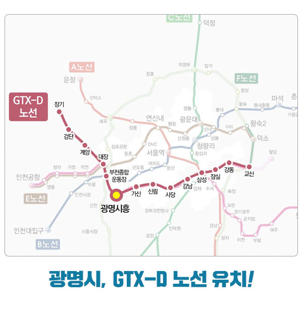 광명시, GTX-D 노선 유치로 광역급행철도 시대 활짝 : 네이버 블로그