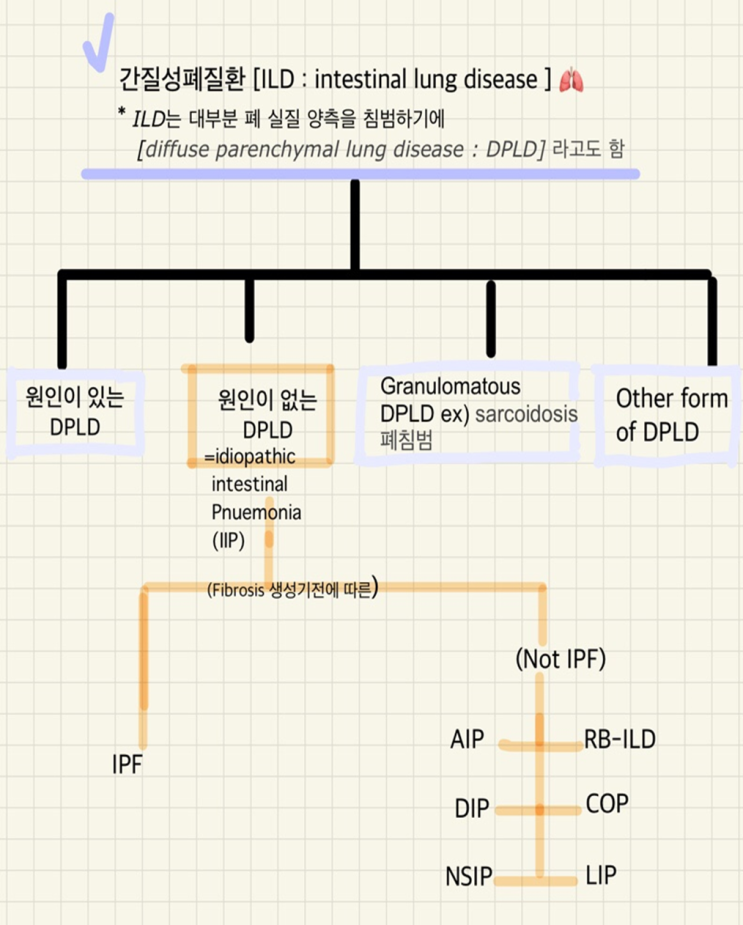 간질성 폐질환 [ILD : intestinal lung disease ] : 네이버 블로그