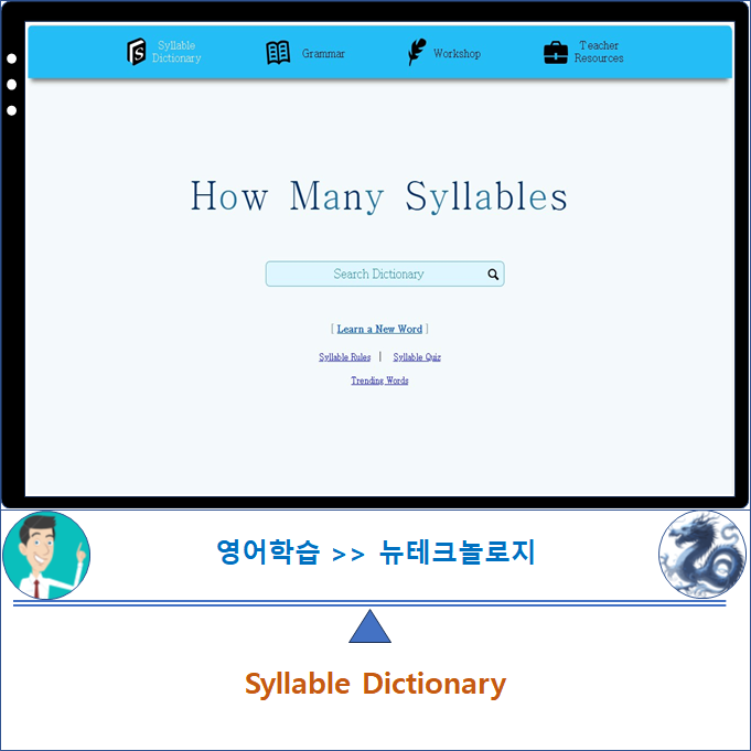 영어 단어의 음절 수를 확인할 수 있는 온라인 도구, Syllable Dictionary를 소개합니다. : 네이버 블로그