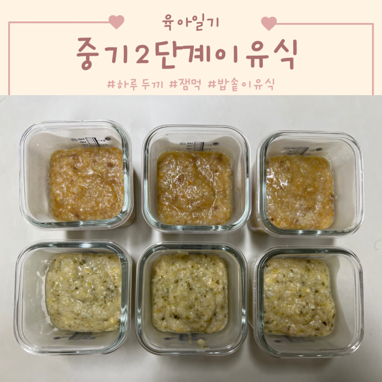 중기2단계 이유식 식단표 잼먹 밥솥 이유식으로 만드는 방법 네이버 블로그