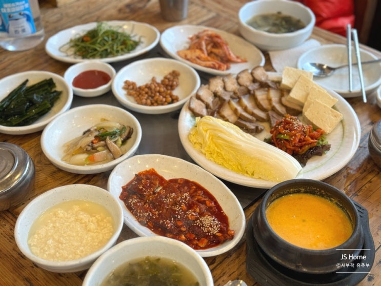 가마솥손두부 사당역 밥집 보쌈정식 삼겹살 수육 순두부 백탕과 굴전 네이버 블로그