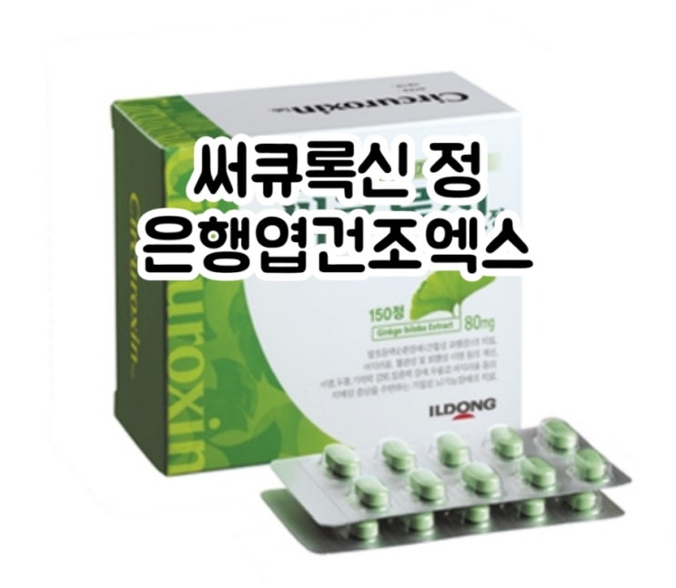 써큐록신 써큐록신정 은행엽건조엑스 효능 용법 부작용 주의사항 네이버 블로그