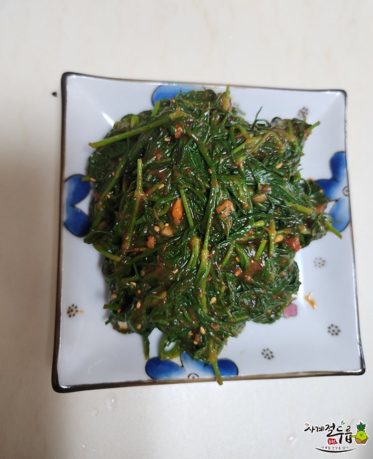 세발나물 무침 만드는 법 세발나물 된장 무침 레시피 세발나물 효능 네이버 블로그
