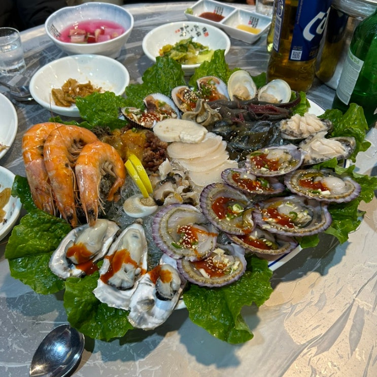 뒷개에 새로 생긴 모듬 해산물을 비롯한 다양한 안주에 한잔하기 좋은 목포 계절 음식 전문점 댕이 포차 네이버 블로그