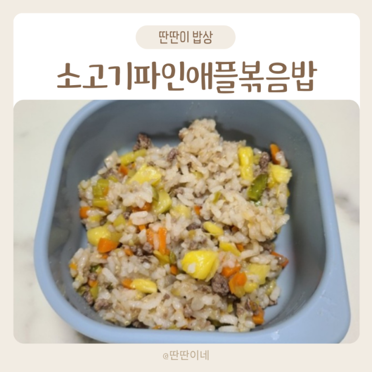 돌 아기 소고기파인애플볶음밥 13개월 유아식 자기주도 네이버 블로그