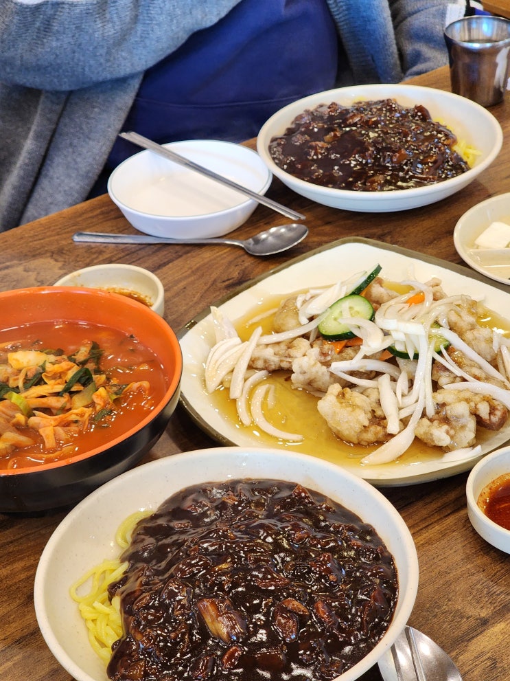 공주 짬뽕 맛집 동해원 짜장면과 탕수육