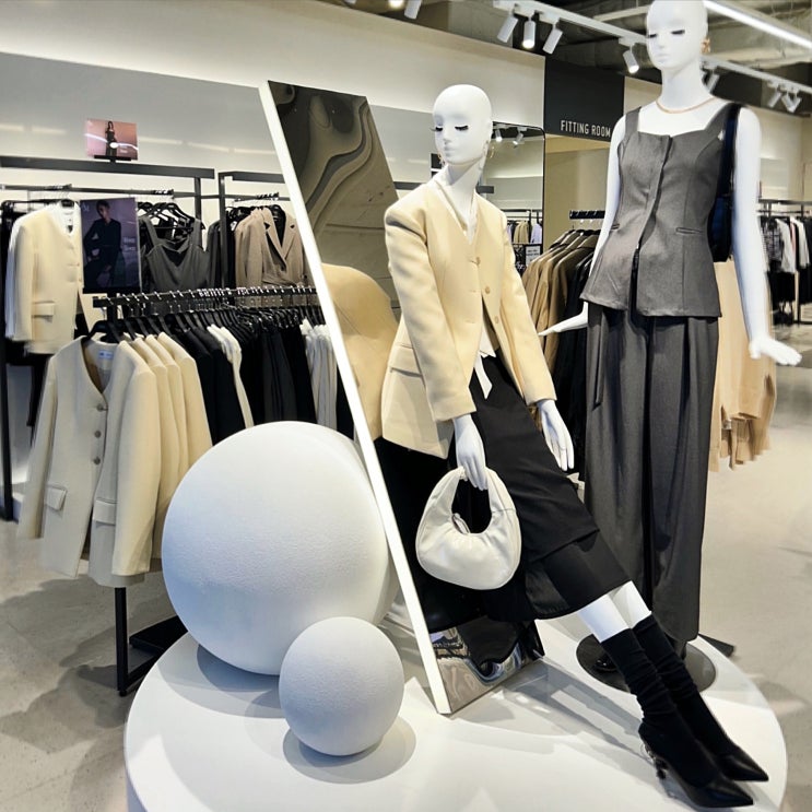 미쏘 신상 아카이브 M 컬렉션 IFC몰 매장 프렌치시크룩 코디 : 네이버 블로그