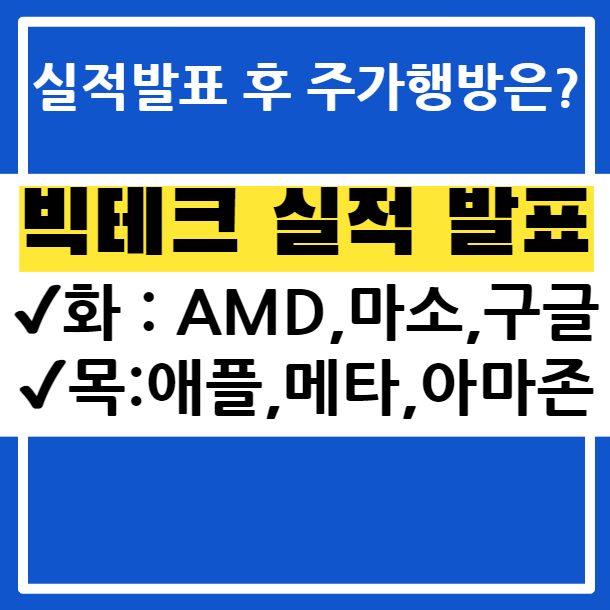 미국 빅테크 실적발표2amd마이크로소프트애플아마존메타 주가 전망은 네이버 블로그
