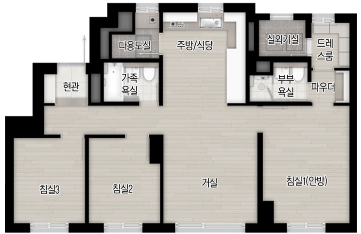 [메이플자이] 평면도 및 유상옵션 분석 (1) - 59A, 59B : 네이버 블로그