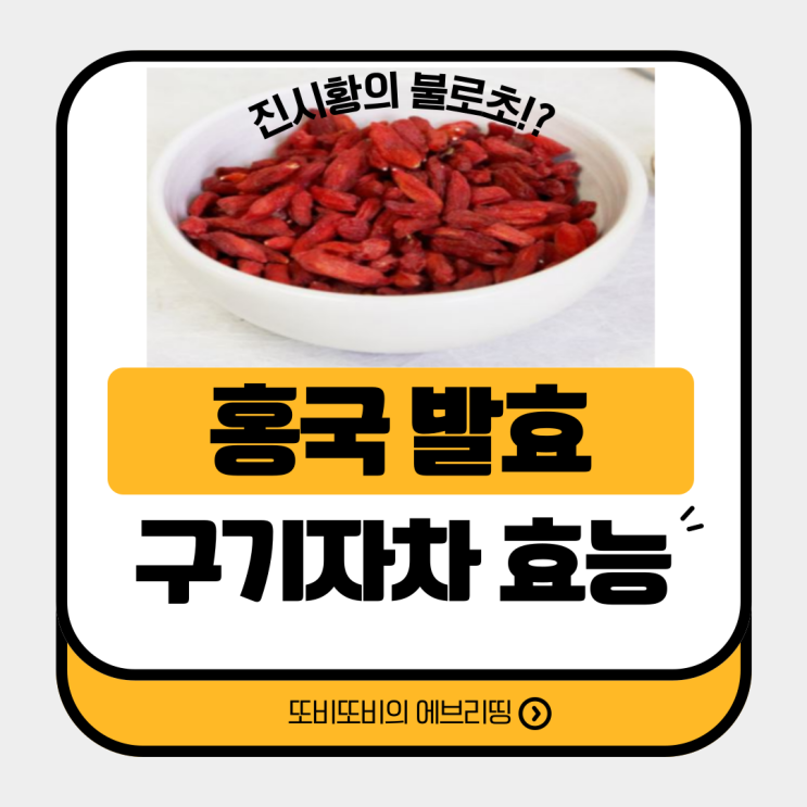 홍국 발효 구기자차 효능 복용법 베타인이 풍부해 콜레스테롤 감소에 도움 네이버 블로그