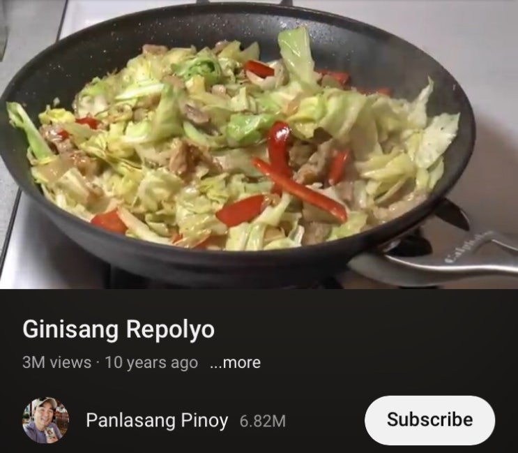 배추와 돼지고기로 만드는 기니상 레폴리오(Ginisang Repolyo, Sauteed Cabbage) 레시피 : 네이버 블로그