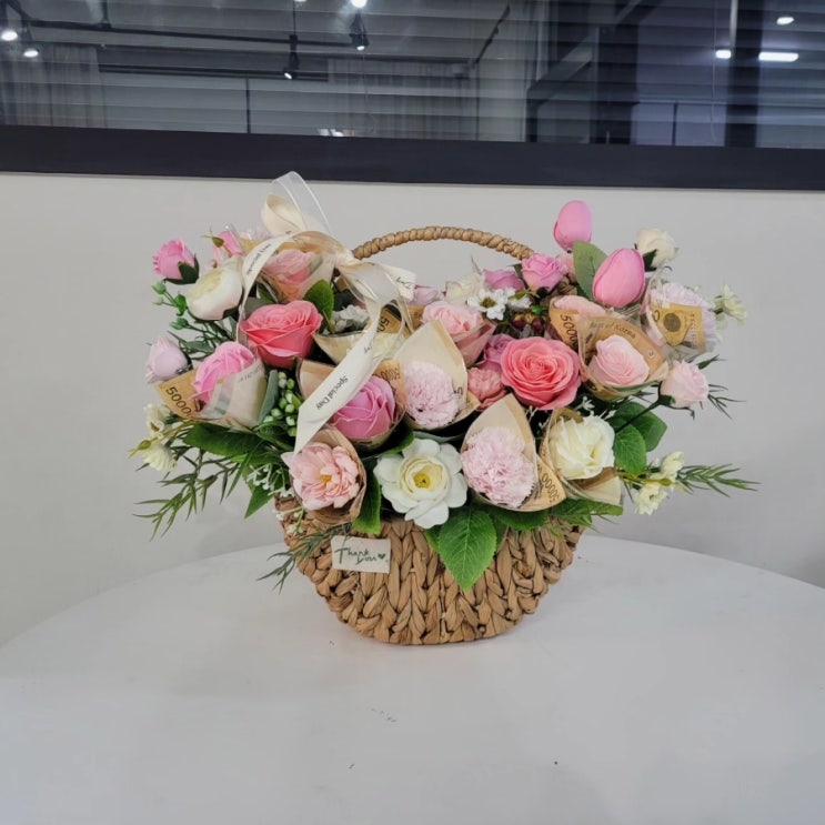울산비누꽃바구니 현금바구니 비누꽃선물 비누꽃주문제작 안나메이드 네이버 블로그