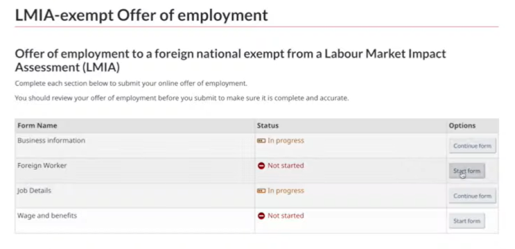 [영프] Young Professionals - Employer Portal LMIA-exempt Offer of ...