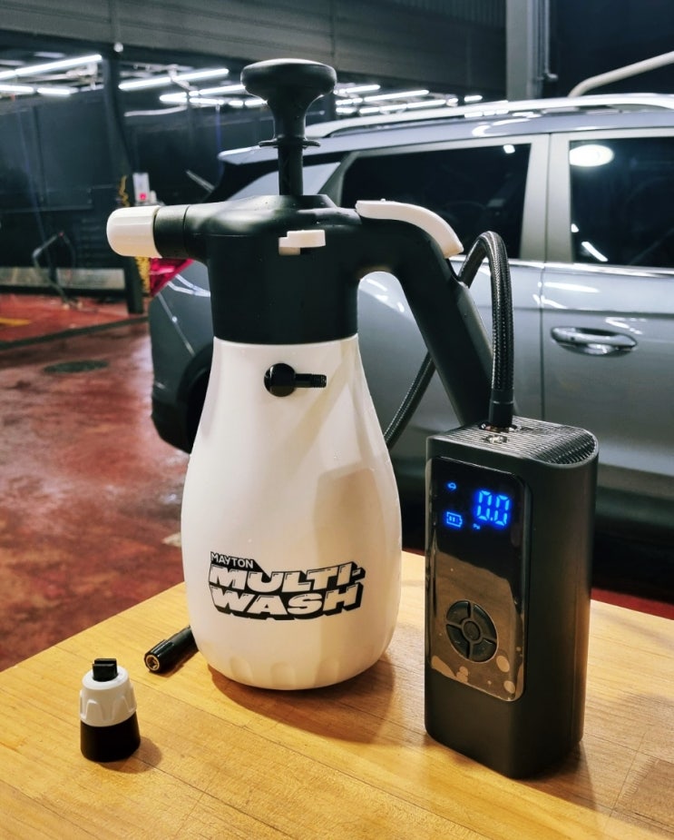 [세차혁명] 메이튼 압축분무기로 폼세차가 더 편해졌어요! #사용방법 #리얼세차후기 #폼분무기 : 네이버 블로그