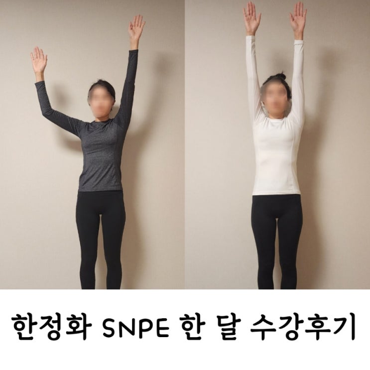 한정화 SNPE 4주 챌린지 전신 정렬 프로그램 후 신체적 변화! : 네이버 블로그