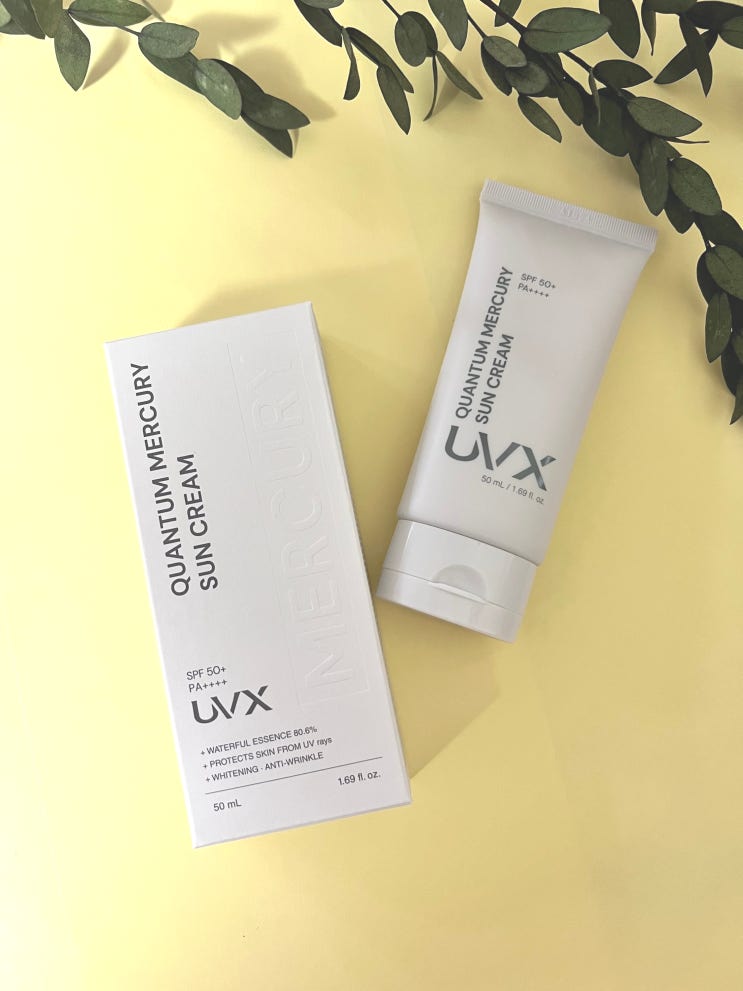보습선크림 Uvx 퀀텀 머큐리 데일리 수분선크림 백탁없는 촉촉한 자외선차단제 네이버 블로그