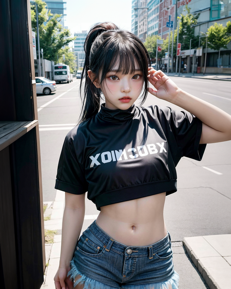 Stable Diffusion : Street Girl : 네이버 블로그