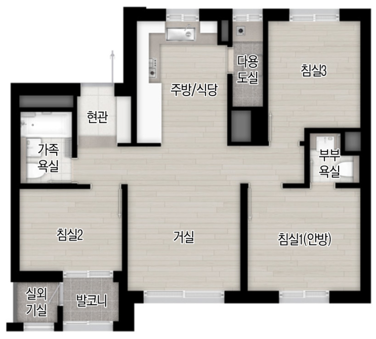 [메이플자이] 평면도 및 유상옵션 분석 (2) - 49A, 49B, 49C, 49D : 네이버 블로그