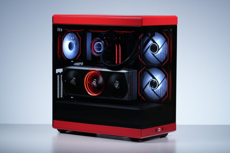 고객님의 그래픽카드와 어울리는 HYTE Y40 Black/RED 검빨 시스템! -라인컴즈 빛가람점- : 네이버 블로그