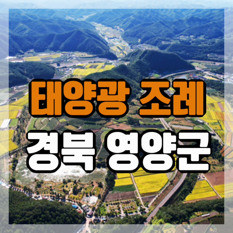 태양광 조례규정 경북 영양군편 태양광 발전시설 허가기준 네이버 블로그