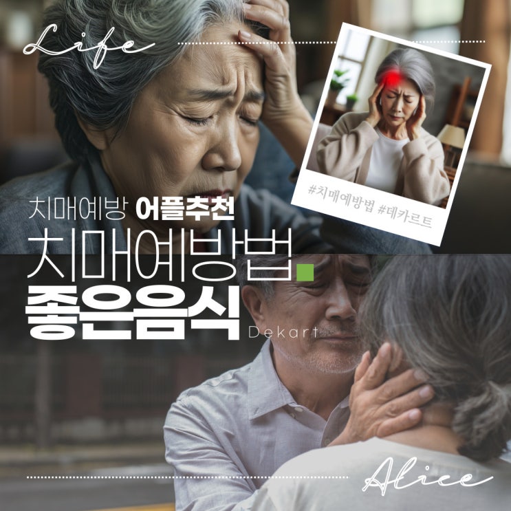 치매 예방법 치매 예방 음식 뭐가 있을까 치매 예방 앱 게임 데카르트 네이버 블로그