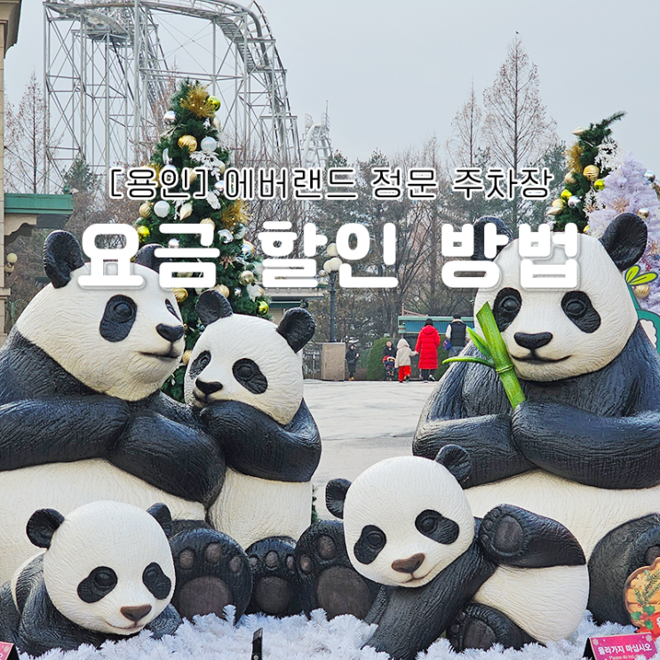 에버랜드 정문 주차장 카카오t 주차 할인 방법 및 불꽃놀이 시간 네이버 블로그