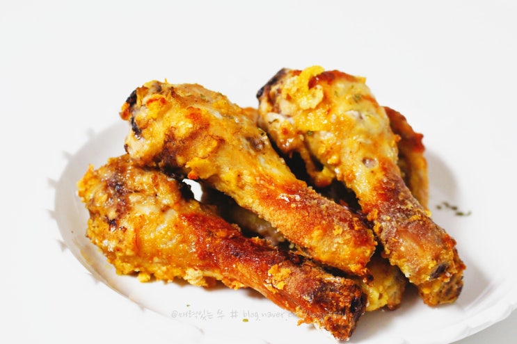 에어프라이어 치킨 만들기 냉동 닭다리 후라이드치킨 레시피 : 네이버 블로그