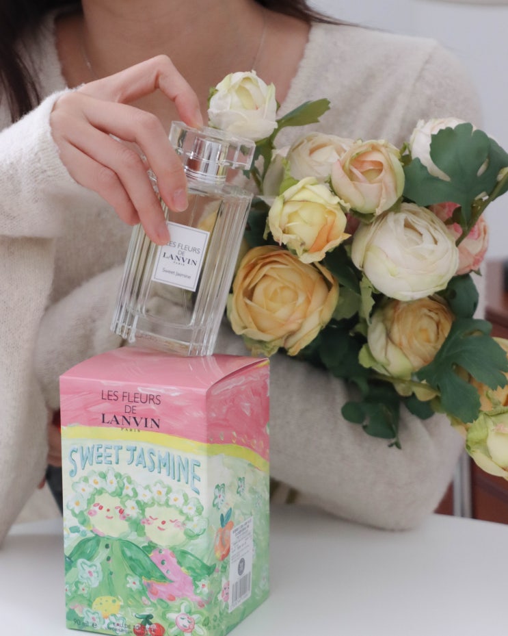 올리브영 여자 향수 레 플레드 드 랑방 향수 스위트 자스민이슬로 작가 콜라보레이션 네이버 블로그