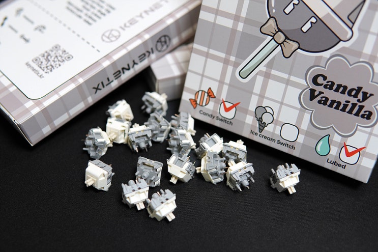 Bsun 키네틱스 x 비선 캔디바닐라 리니어 커스텀 키보드 스위치 사용기 : 네이버 블로그