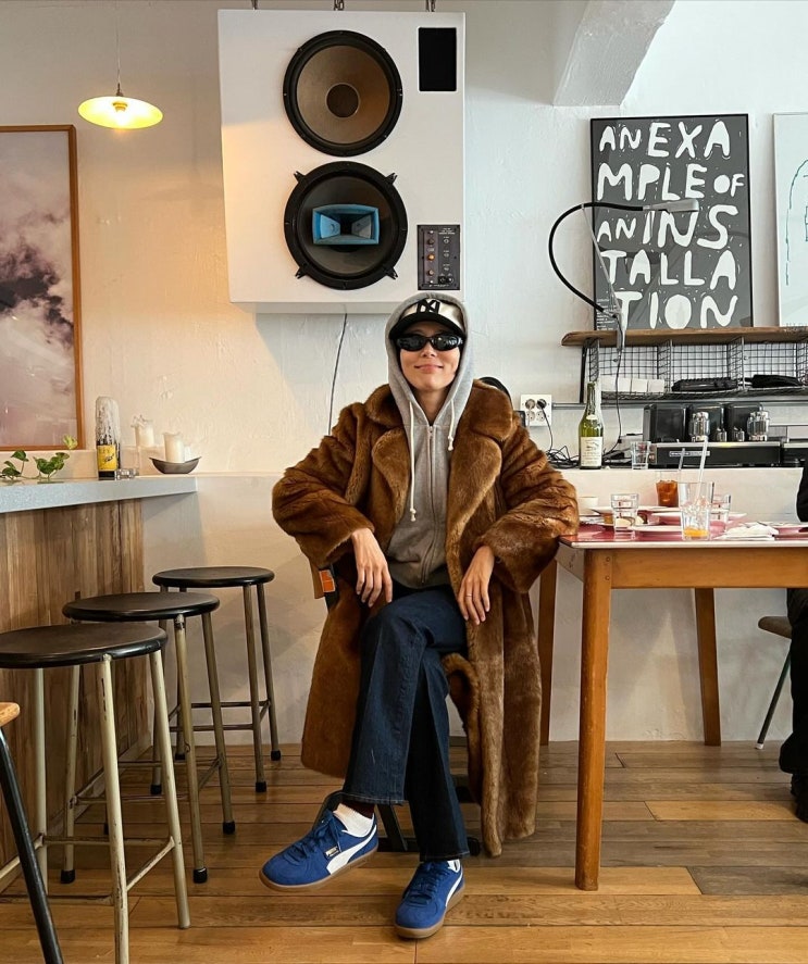 40대 엄마의 패션에서 발 편한 여자 운동화 중 레트로의 대명사 브랜드 푸마의 팔레르모 여성 스니커즈 W 김나영 네이버 블로그
