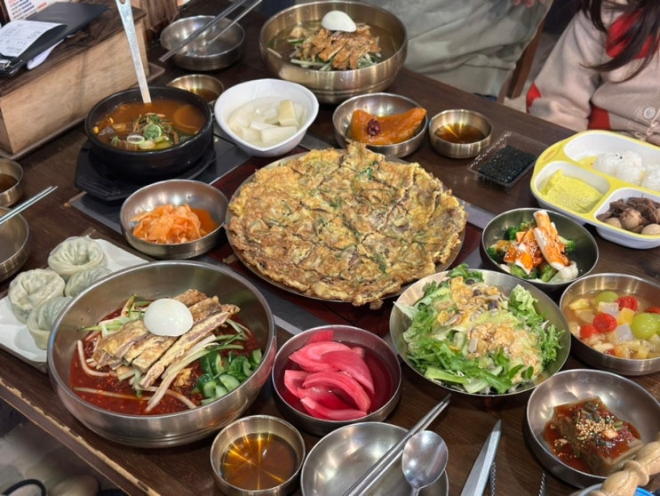 하주옥 경남 사천 진주냉면 현지인 맛집 아이와 함께 어린이 상차림 네이버 블로그
