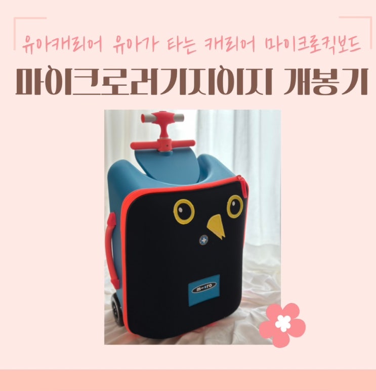 아기와 여행 필수템 마이크로킥보드 아기캐리어 러기지이지 개봉기 네이버 블로그